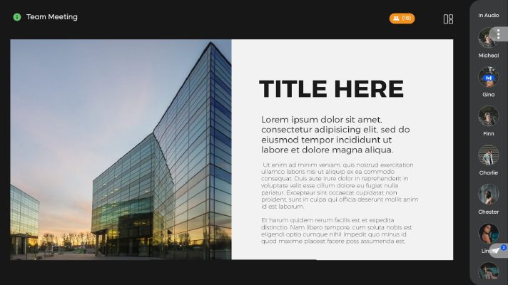 Online meeting and live streaming application | Tecziq